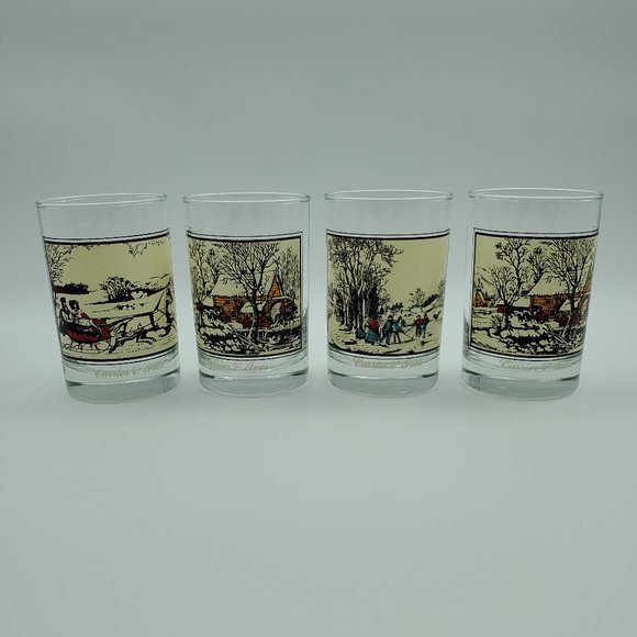 Currier And Ives Glasses